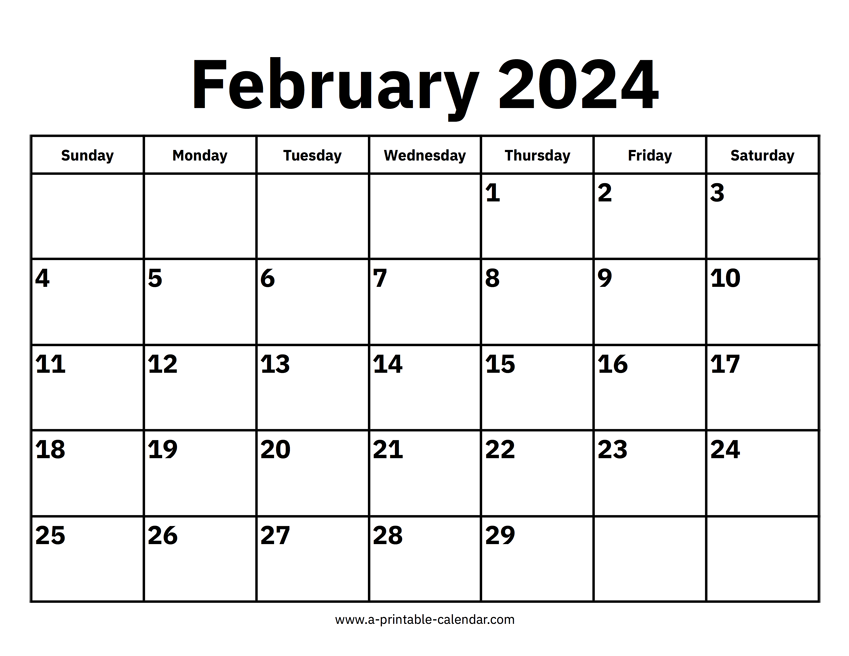 February 2024 Calendars – Printable Calendar 2024